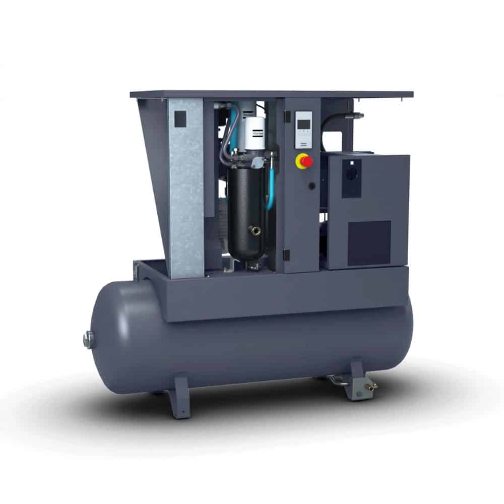 Atlas Copco G5-145T AFF, 7.5 HP, Oil Injected Rotary Screw Compressor ...